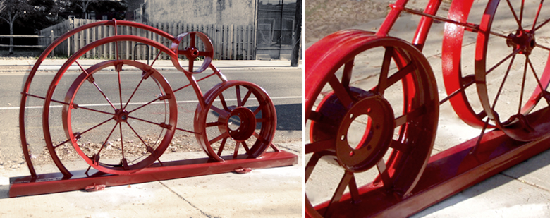 Big Red Bike Rack | Sandra Webberking Originals